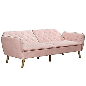 Novogratz Tallulah Memory Foam Futon, Pink