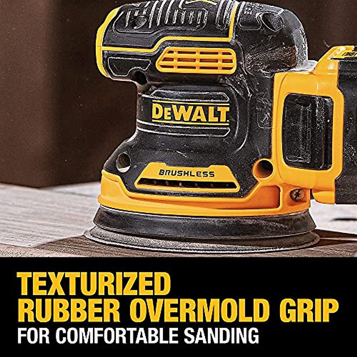 DEWALT 20V MAX Orbital Sander Kit, 5 Inch, Cordless, 12000 OPM, Battery and Charger Included (DCW210D1)