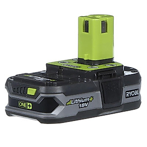 Ryobi P107 18V One+ Compact Lithium+ Battery, 5.71 " x 7.16 " x 3.39"