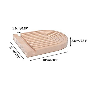 VEMMIO Breakfast Tray Wooden Tray with Groove Serving Plate Food Storage Dish Mirror Stand Phone Holder Aromatherapy Trays for Home Kitchen Organizer