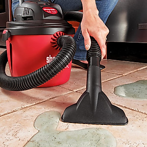 Shop-Vac 2.5 Gallon 2.5 Peak HP Wet/Dry Vacuum, Portable Compact Shop Vacuum with Collapsible Handle Wall Bracket & Multifunctional Attachments for Home, Jobsite. 2036000