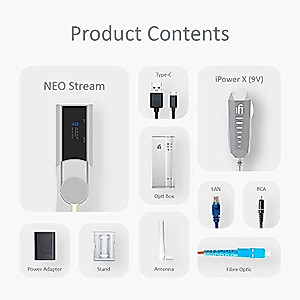 iFi NEO Stream - Ultra-Res Network Audio Streamer and Hub - MQA Decoding & True-Native DSD - SilentLine TFT Display - Fully Balanced Analogue Circuitry - Active Noise Cancellation