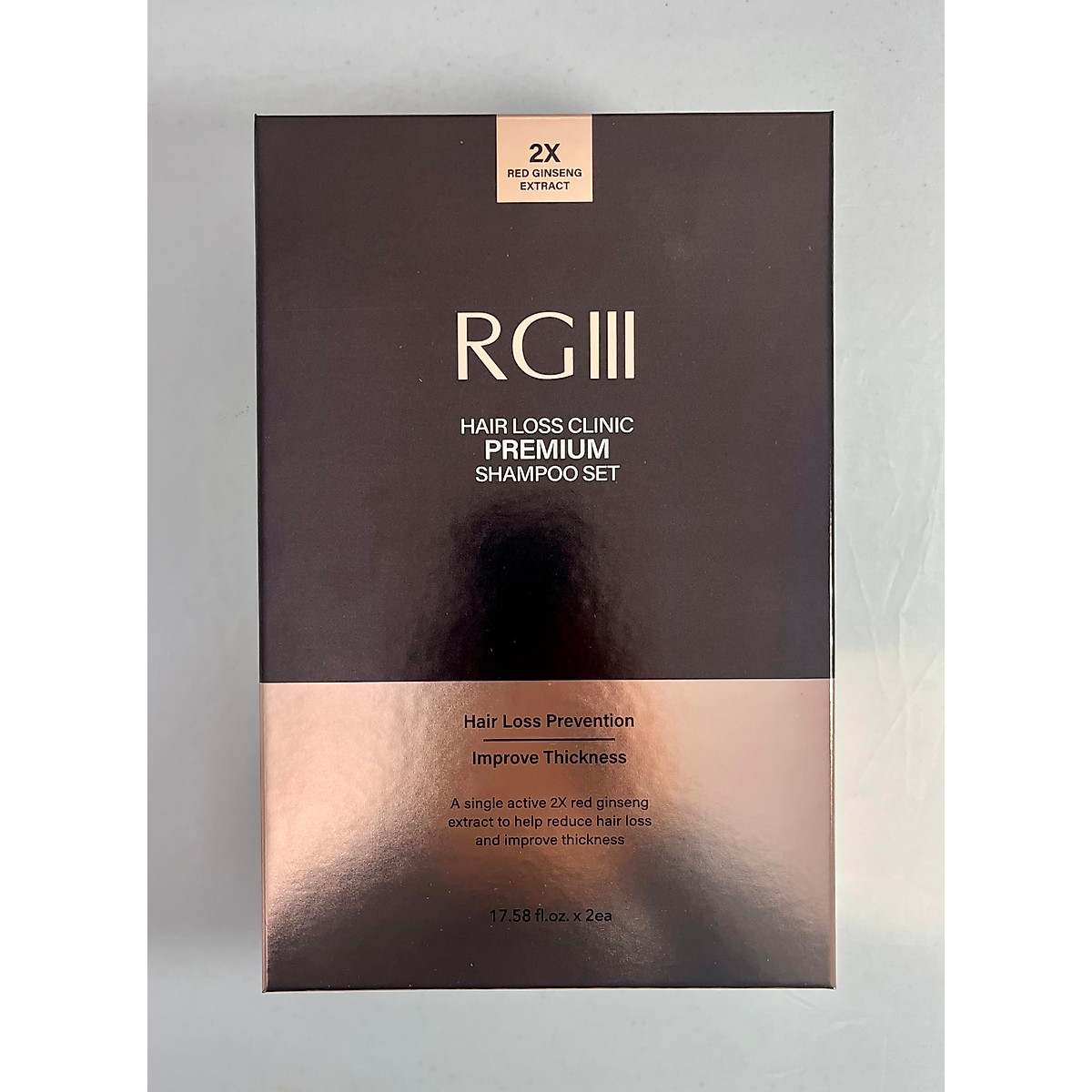 RG3 RGIII PREMIUM HAIR LOSS CLINIC SHAMPOO (TWO BOTTLE SET)