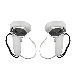 MOVKZACV Touch Controller Grip Cover for Oculus quest 2 with Hand Strap Magic Sticks Joystick Cap Handle Protective Sleeve for VR Touch Controller