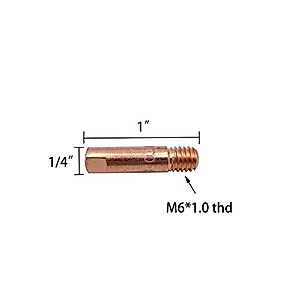 20PCS Chicago Electric Mig Welder Contact Tips Parts (0.8mm/0.03'')