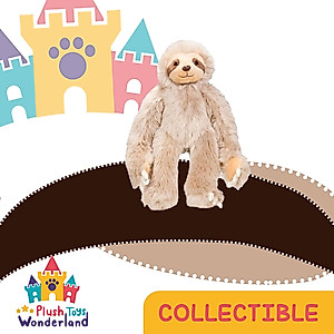 Speedy The Sloth 16-Inch Plush Toy – Soft & Cuddly Stuffed Animal, Adorable Realistic Sloth Plushie for Kids & Adults, Hugging Companion, Ideal Gift for Birthdays, Holidays & Collector