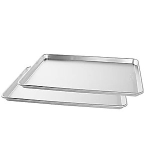 Nordic Ware Naturals Big Baking Sheet, 2 Pack, Silver