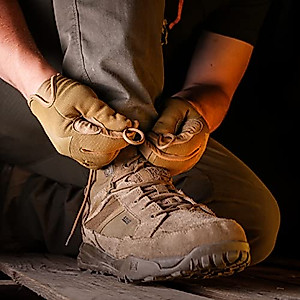 Glove Station The Impulse - Tactical Shooting Gloves for men with Touchscreen Compatibility, Lightweight Design and Outstanding Grip for Outdoor, Sports, Motorcycle and Work - Green, Medium Size