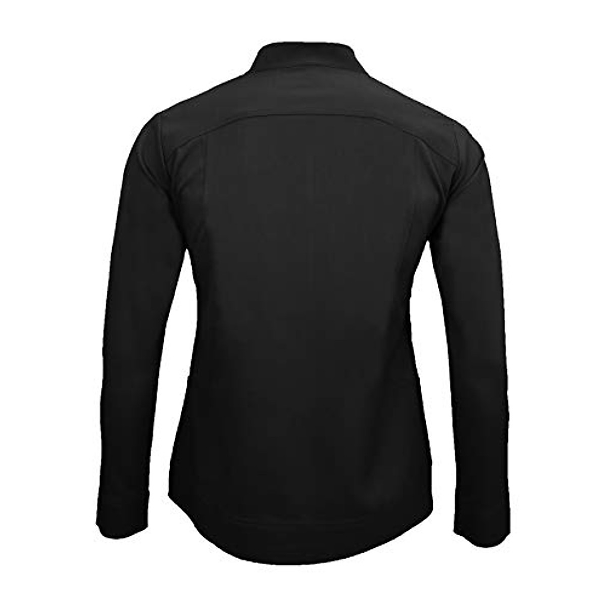 Natural Uniforms Women's Ultra Soft Stretch Zip Up Scrub Jacket (Black, 2X-Large)