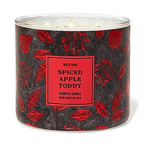 White Barn Bath & Body Works Spiced Apple Toddy 2020 Edition 3-Wick Scented Candle with Essential Oils 14.5 oz 411 g
