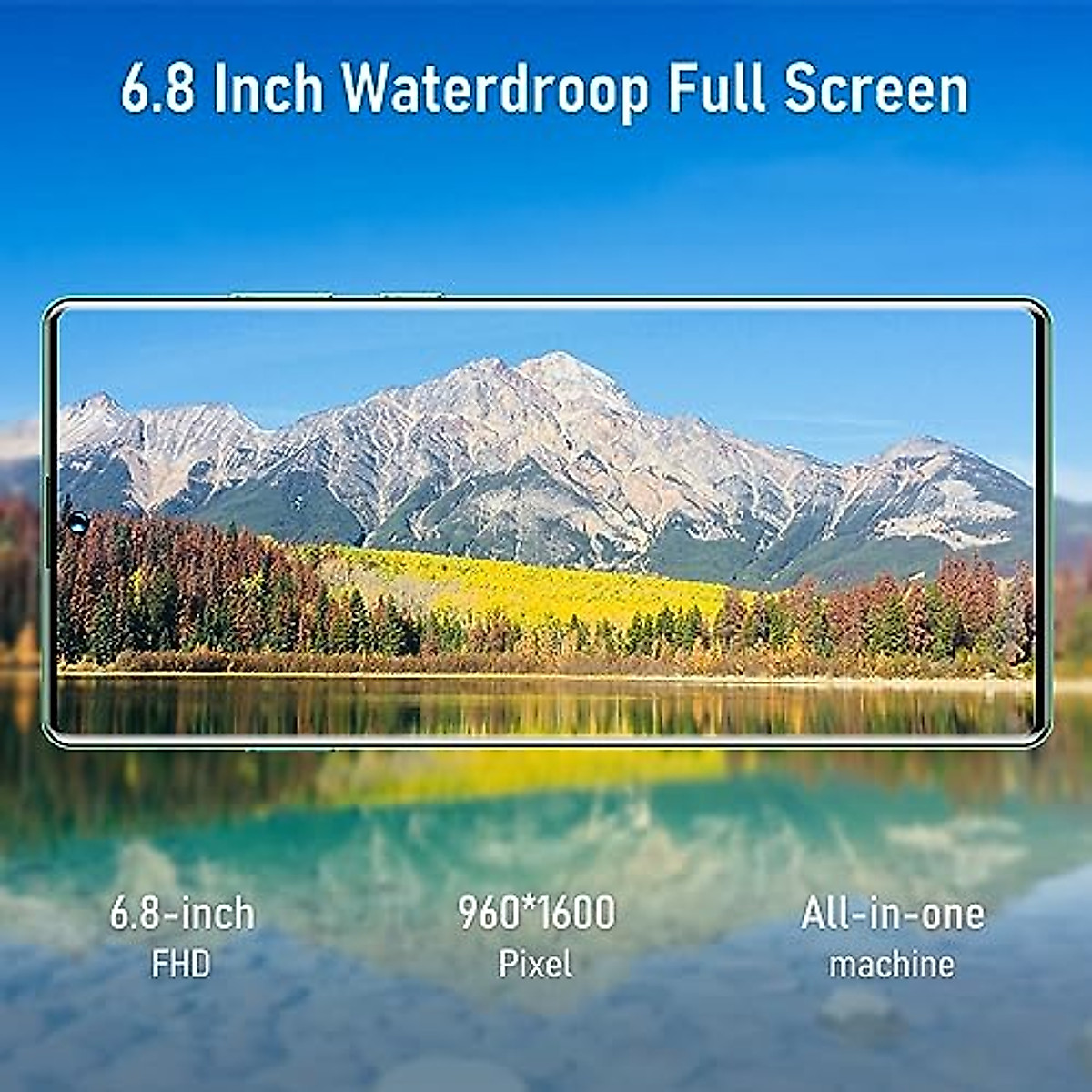 VIQEE C21 Mobile Phones,Cell Phones Android 6.8" FHD+ Punch Hole Screen,5G/2.4 Global Bands Dual Sim Unlocked Phones 6GB+256GB ROM/TF 128GB, Octa Core Processor Smartphone 24MP+64+12+12MP,WiFi NFC