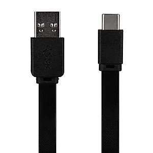 Synergy Digital Camera USB Cable, Compatible with Canon EOS R6 Mark II Mirrorless Digital Camera, 3 Ft. Type-C to USB-A Black Data USB Cable