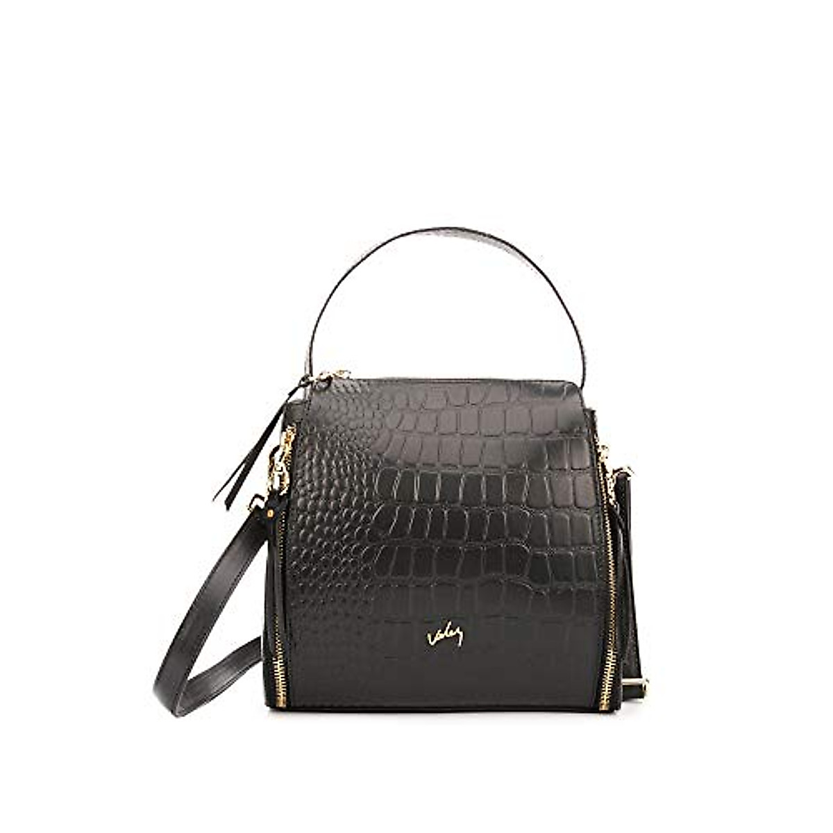 VELEZ Full Grain Leather Mini Backpack + Black Purses For Women
