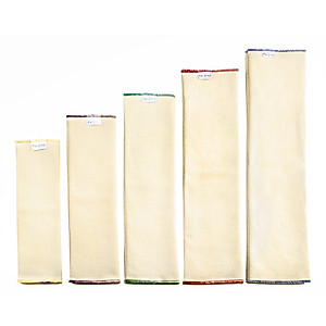 BabyKicks 3 Pack Prefold Diaper, Large