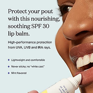 Supergoop! PLAY Lip Balm SPF 30 with Mint, 0.5 fl oz - Reef-Friendly, Broad Spectrum SPF Lip Balm with Hydrating Honey, Shea Butter & Sunflower Seed Oil - Clean Ingredients - Great for Active Days