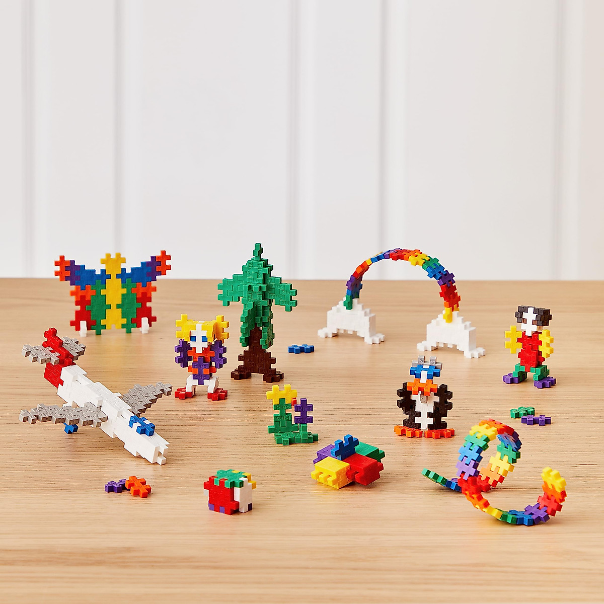 PLUS PLUS - Learn to Build Super Set - Basic Mix, 1,200 Pieces w/ 4 Baseplates - Construction Building Stem / Steam Toy, Interlocking Mini Puzzle Blocks for Kids