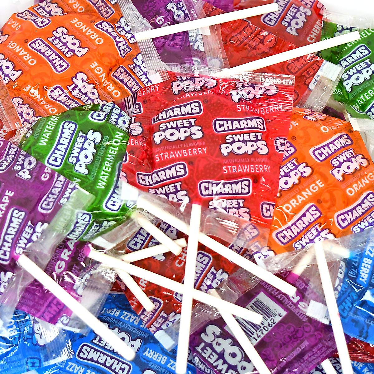 Charms Sweet Pops, in Assorted Fruit Flavors, 48-Count Box