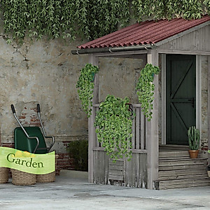 Yatim 90 CM Glabrous Grape Ivy Vine Artificial Plants Greeny Chain Wall Hanging Leaves for Home Room Garden Wedding Garland Outside Decoration Pack of 2