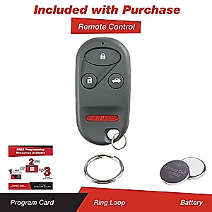 KeylessOption Keyless Entry Remote Control Car Key Fob Replacement for KOBUTAH2T