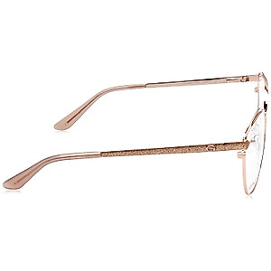 Guess GU2685 Eyeglass Frames - Shiny Rose Gold Frame, Shiny Rose Gold Lenses, 53 mm GU268553028
