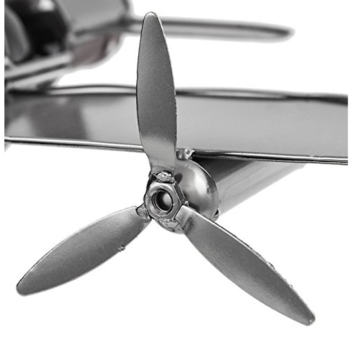 BRUBAKER Wine Bottle Holder Couple on an Airplane - Metal Sculpture - Wine Rack Decor - Tabletop - with Greeting Card