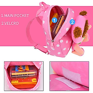 Suerico Cute Toddler Backpack Plush Doll Toy Snack Travel Bag Preschool Shoulder Bag Gift for Kid