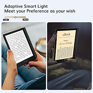 Meebook E-Reader M7 | 6.8' Eink Carta Screen | 300PPI Smart Light | Android 11 | Ouad Core Processor | Out Speaker | Support Google Play Store | 3GB+32GB Storage | Micro-SD Slot | Gray