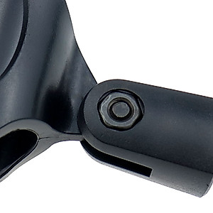 4 Pack Universal Microphone Clip Holder with 5/8" Male to 3/8" Female Screw Adapter Suitable for Handheld Microphones