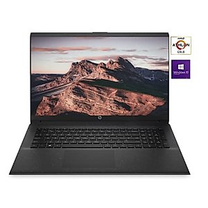 HP 17 Business Laptop Computer, 17.3" HD Anti-Glare Screen, AMD Athlon Gold 3150U Processor, Windows 10 Pro, 12GB RAM, 256GB SSD, WiFi, Long Battery Life, Jet Black, PCS