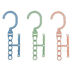 AIXITONG 3Pcs Multifunctional Drying Rack 360-degree Rotating Drying Rack Hook Hanger with Connecting Hook for Drying and Storage