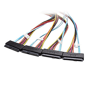Cable Matters Internal Mini SAS to SAS Cable 1.6 Feet, 0.5m (SFF-8087 to SFF-8482)