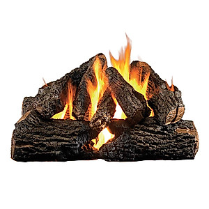 Peterson Real Fyre 24-inch Charred Oak Gas Logs Only No Burner
