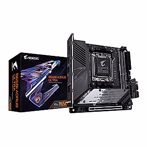 GIGABYTE B650I AORUS Ultra (AM5/ LGA 1718/ AMD/ B650/ Mini-ITX/ 5-Year Warranty/ DDR5/ PCIe 5.0 M.2/ PCIe 5.0/ USB 3.2 Gen2X2 Type-C/Wi-Fi 6E/ Intel 2.5GbE LAN/Q-Flash Plus/EZ-Latch/Motherboard)