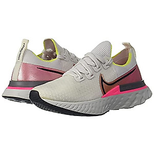 Nike React Infinity Run Flyknit Women's Running Shoe Platinum Tint/Black-Pink Blast Size 8.5