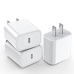 Apple Charger, 3Pack USB C Charger Block [Apple MFi Certified] USB C Wall Charger PD 3.0 USB C Adapter with Type C Charger Fast Charging Plug for iPhone 14/13/12/11/X, iPad/iPad Pro/iPad Mini/iPad Air