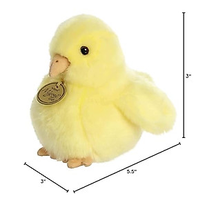 Aurora® Adorable Miyoni® Tots Chick Stuffed Animal - Lifelike Detail - Cherished Companionship - Yellow 6 Inches