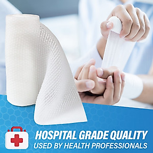 Gauze Bandage Rolls –36 Rolls- Premium First Aid Supplies for Safe Adventuring–Flexible, Stretchable, Breathable Gauze Rolls – 3” x 4.1 Yards Bandage Wrap for Wound Dressing
