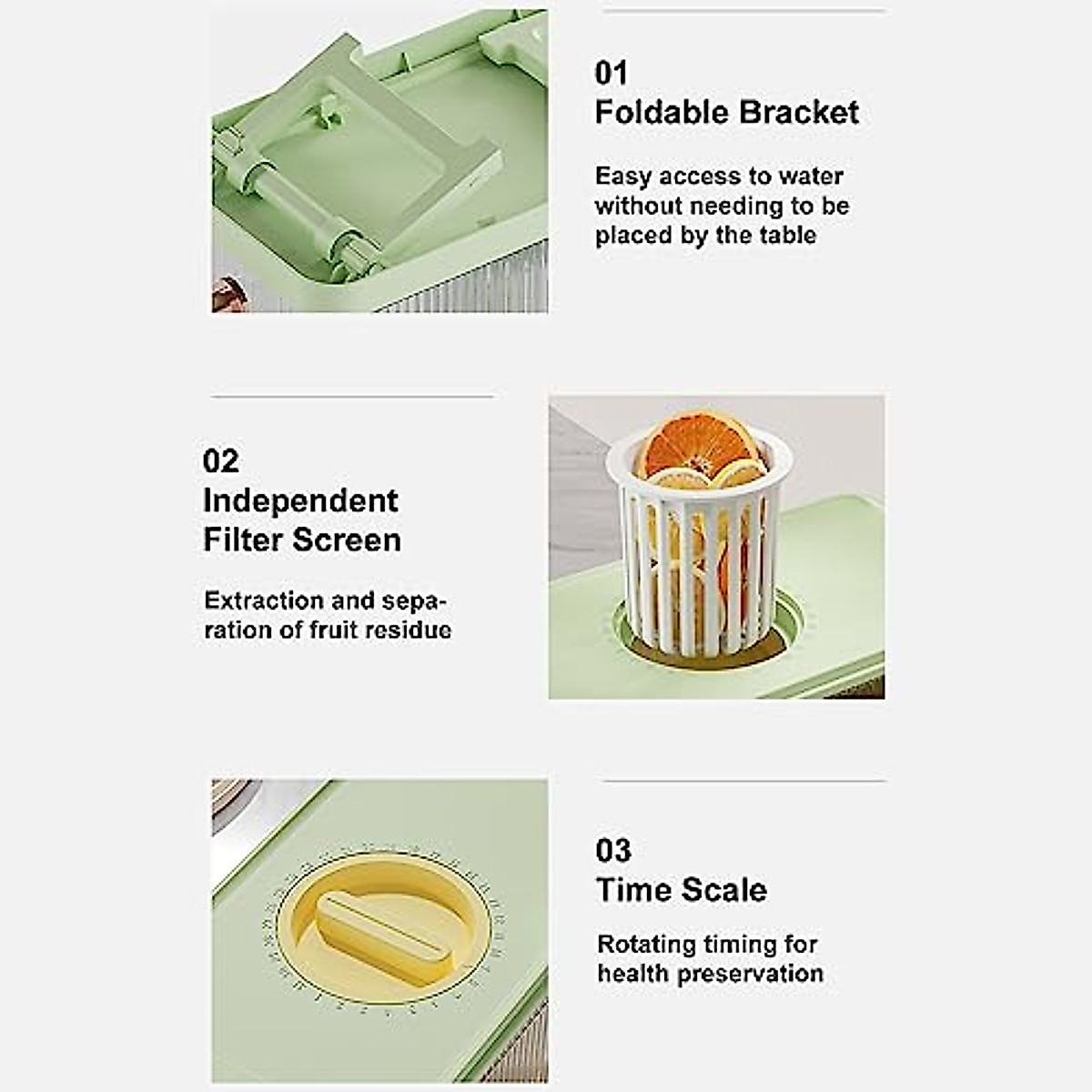 Large Capacity Summer Household Thickened,Frigerator Cold Kettle,Environmental & Reusable Cold Water Bottle With Faucet Fruit Teapot Lemonade Bucket (Green)