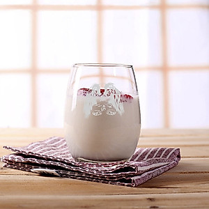 Japanese Chin Crystal Stemless Wine Glass Etched Funny Wine Glasses, Great Gift for Woman Or Men, Birthday, Retirement And Mother's Day 11oz