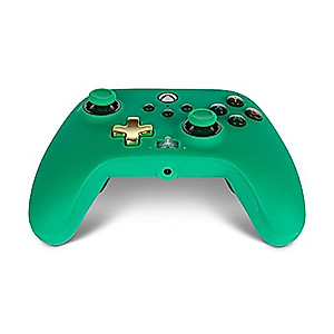 PowerA Enhanced Wired Controller for Xbox Series X|S - Green, Gamepad, Wired Video Game Controller, Gaming Controller, Works with Xbox One - Xbox Series X