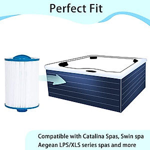 Future Way 6CH-940 Spa Filter Compatible with Pleatco PWW50P3, Filbur FC-0359 Hot Tub Filter, 45 sq.ft, 2-Pack