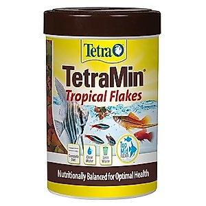 Tetra TetraMin Tropical Flakes 3.53 Ounces, Nutritionally Balanced Fish Food, Model Number: 16204