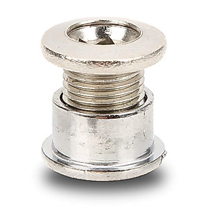 8PCS Bike Crankset Chainwheel Screws Fit,plplaaoo Steel Silver Crankset Screw Nut, 0.5 x 0.4 in Crankset Screw Bolts, Durable Crank Fixing Bolt for Mountain Bike Road Bicycles, bike nuts bike cra