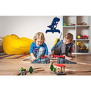 MY BRAND Dinosaur Decorative Wall Mounted Coat Hooks for Hanging Coats, Scarves, Bags, Purses, Backpacks, Towels