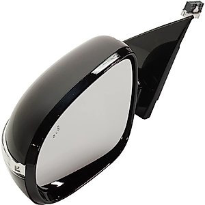 Kool Vue Driver Side Power Heated Mirror for Kia Sorento 2016-2018 Power Fold With Signal Light & Blind Spot Monitor; Without Memory Paintable