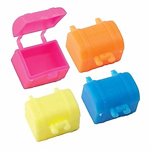Giggle Time Schooltime Sparkles Tooth Holders for Kids at School .75 inch Box, Tooth Keep Chest Assortment, Tooth Holder For Baby Teeth, Party Favor, Piñata Stuffer, Dental Bag, Prizes - 144 Pcs
