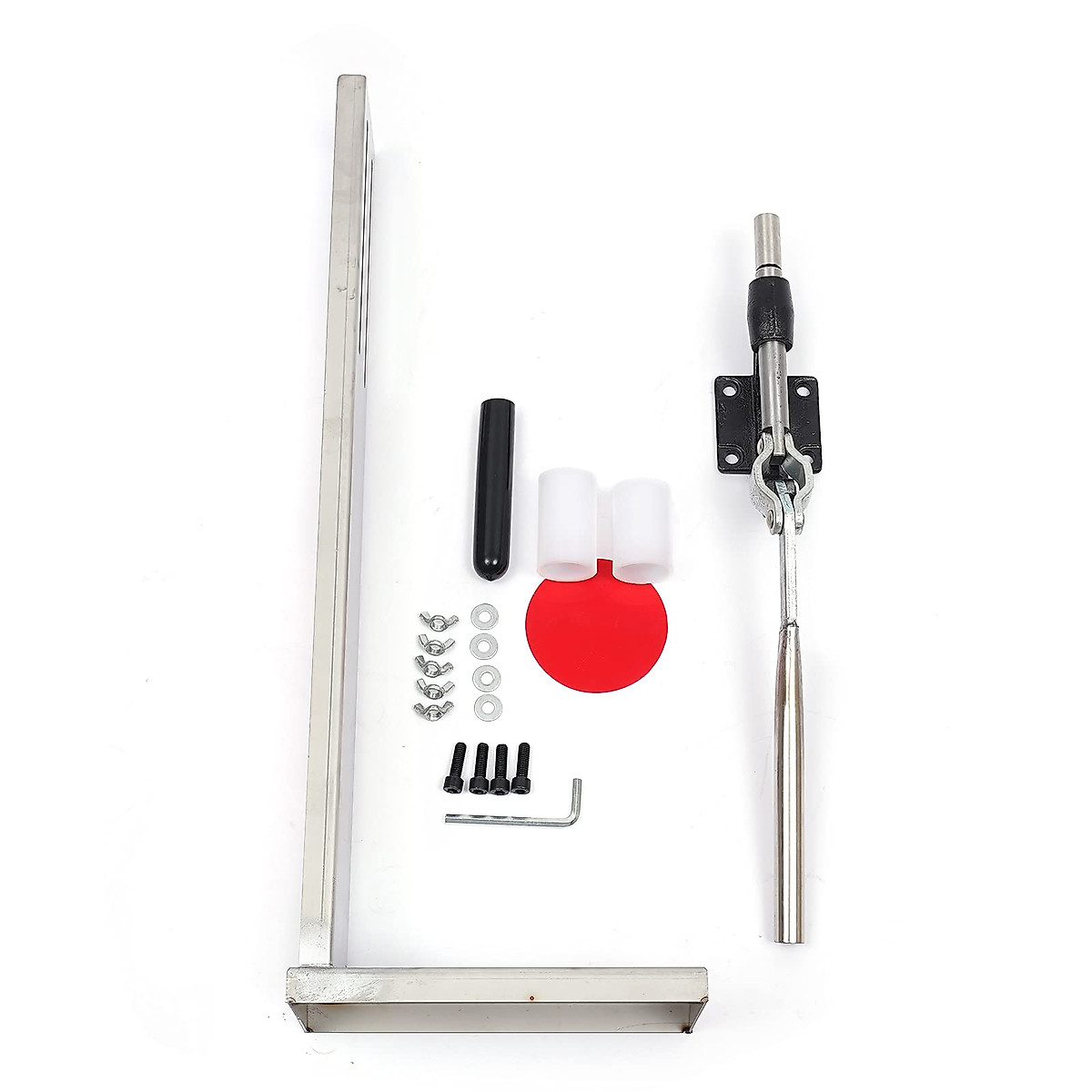 Stainless Steel Manual Wine Bottle Corking Machine Hand Pressure Manual Corker Cork Wine Bottle Corking Inserting Stopper Tools 2 POM heads