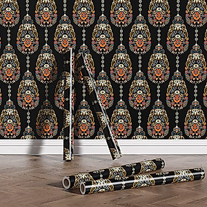 European Style Retro Cabinet Liner Self Adhesive Contact Paper Removable Wallpaper Decorative for Countertop Kitchen Shelf Drawer Liners