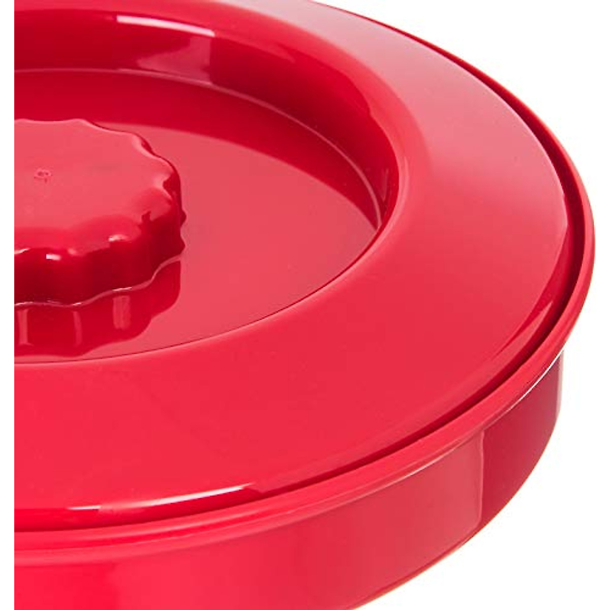 Carlisle FoodService Products 047505 Stackable Tortilla Server w/Lid, 7-1/4" / 2", Red