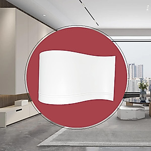 ZEYUE Flexible Vinyl Wall Base,Baseboard Molding Trim,Flooring Trim,Wall Cove Base,New Double Crease Design for Easier Installation. 3.15incn H ×19.7 ft L(White)